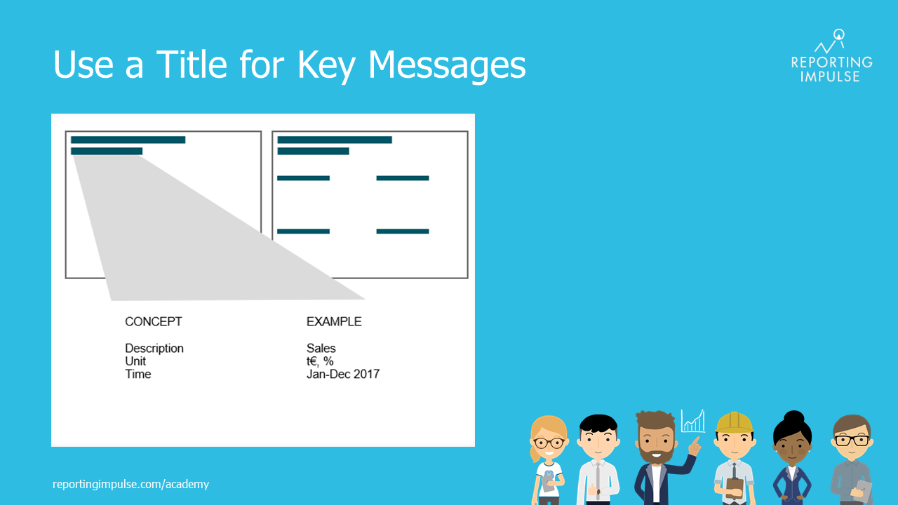 Dashboarding Rule No.6: Use a Title for Key Messages | reportingimpulse ...
